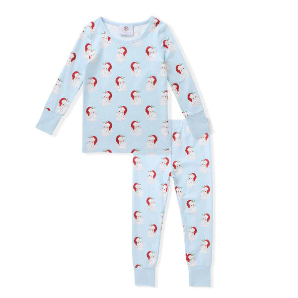 Butterknit Pajamas | Santa Baby Blue (4) – Addie Lou Blu