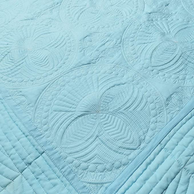 Heirloom Baby Quilt | Light Blue – Addie Lou Blu